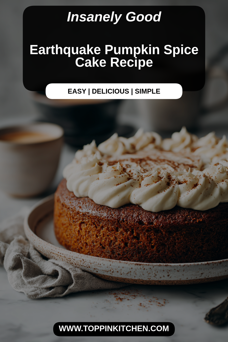 Earthquake Pumpkin Spice Cake Recipe